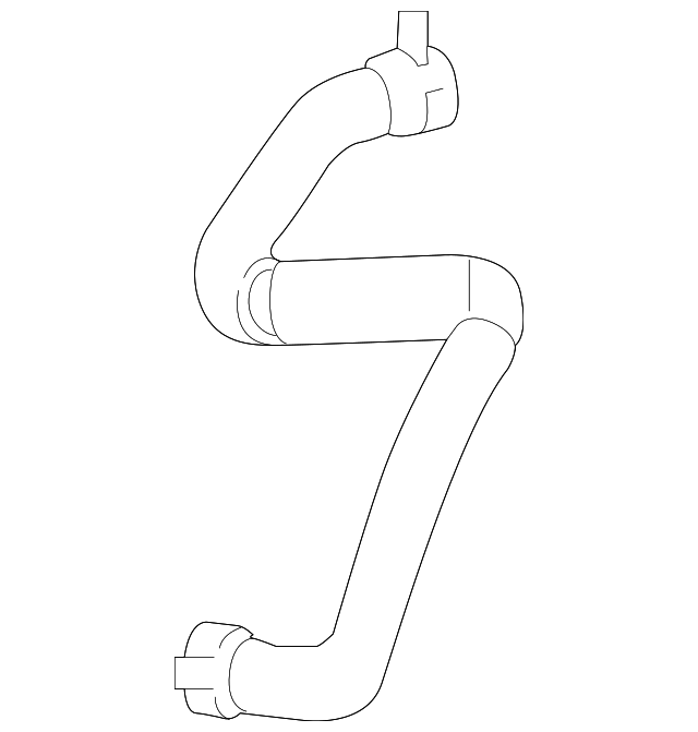 166-500-39-00 - Reservoir Hose 2016-2018 Mercedes-Benz GLE 550e ...