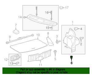 Genuine Toyota Wheelhouse Trim Grommet part# 90189-05079 for 2007-2018 ...