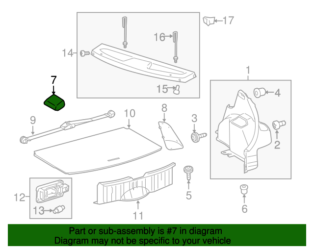 2007-2014 Toyota Suspension Shock Absorber Mount Cap 58732-52030-C0 ...