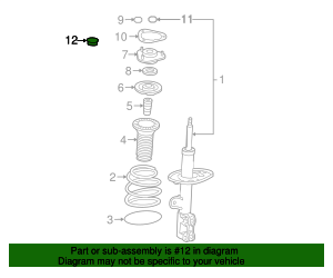 48684-0R010 - Suspension Strut Mount Cap - 2007-2020 Toyota | OEM ...