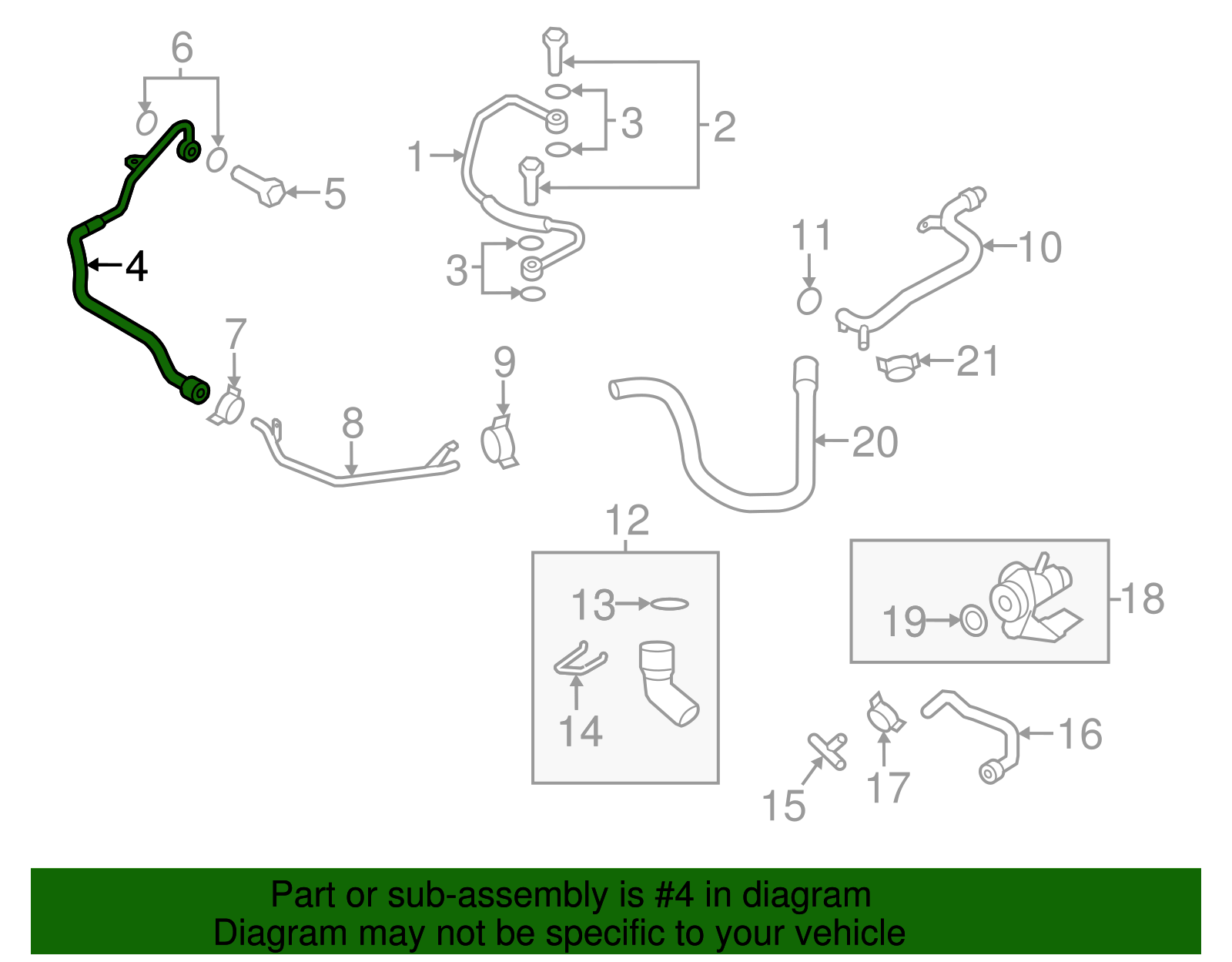 2009-2017 Audi Hose & Tube Assembly 06H-121-492-D | OEM Parts Online
