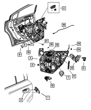 5XU19DX9AD - Interior Handle Kit 2011-2023 Dodge Charger | Mopar ...