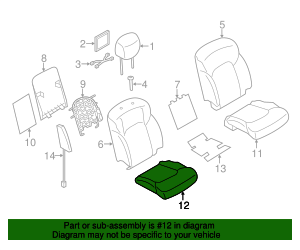 2019-2024 Nissan Armada Seat Cushion Pad 87311-6JD0A | Temecula Nissan ...