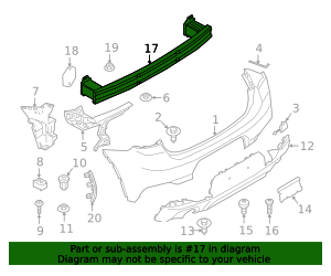 51127426444 - 2018-2023 BMW X2 Impact Bar (51-12-7-426-444) | BMW of ...