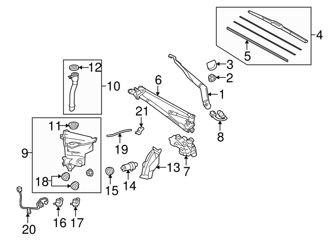 85355-60320 - Washer Fluid Reservoir 2020-2023 Lexus GX460 ...