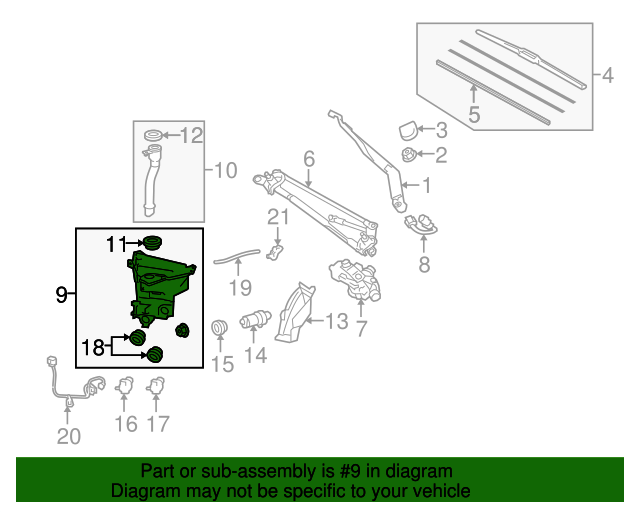 85355-60320 - Washer Fluid Reservoir 2020-2023 Lexus GX460 ...