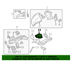 2017-2022 GM Passenger Side Engine Compartment Side Rail Rear Extension ...