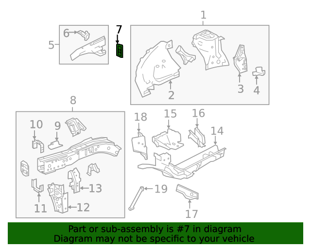 2017-2023 GM Upper Rail Baffle 85119698 | GMPartsDirect.com