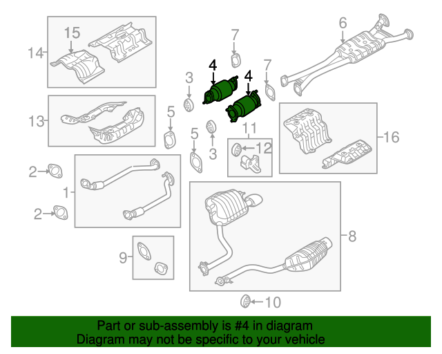 28950-3F140 - Catalytic Converter - 2012-2016 Hyundai | World OEM Parts ...