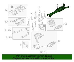 2011-2016 Hyundai Equus Intermediate Pipe 28650-3N600 | OEM Parts Online