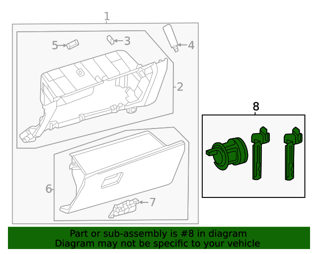 2021-2024 Toyota Cylinder & Keys 69056-08010 | Toyota Parts Center