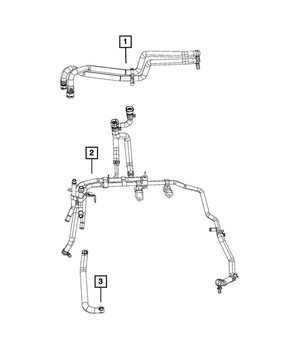 68309857AC - Heater Supply And Return Hose 2019-2025 Ram 1500 | Mopar ...