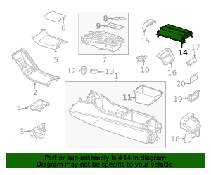 223-680-07-07-7R10 - Console Armrest 2021-2023 Mercedes-Benz | Mercedes ...