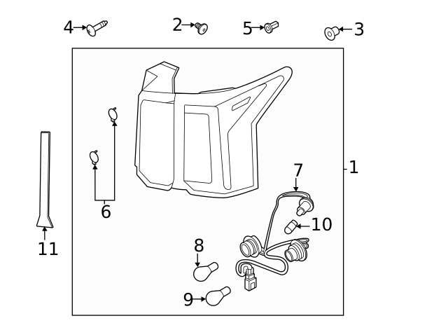 2021-2023 Kia Sorento Tail Lamp Assembly 92410-R5000 | TascaParts.com