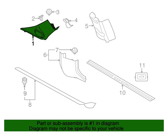 2014-2022 Mini Cooper Windshield Pillar Trim 51-43-7-406-022 | Mini ...