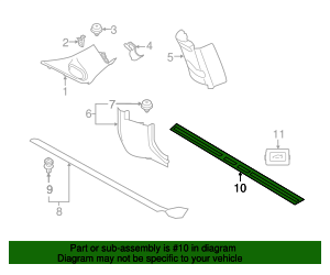 2014-2024 Mini Cooper Door Trim Sill Plate Insert 51-77-7-317-399 ...