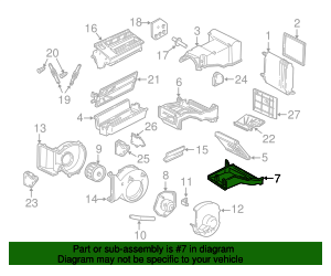 1988-2000 GM HVAC Heater Core Cover 52467128 | GM Parts Center