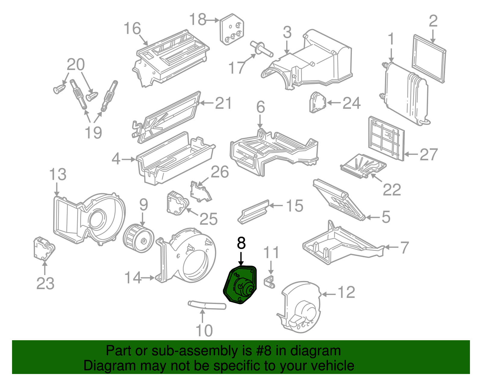 1984-1998 GM Heating and Air Conditioning Blower Motor with Wheel ...