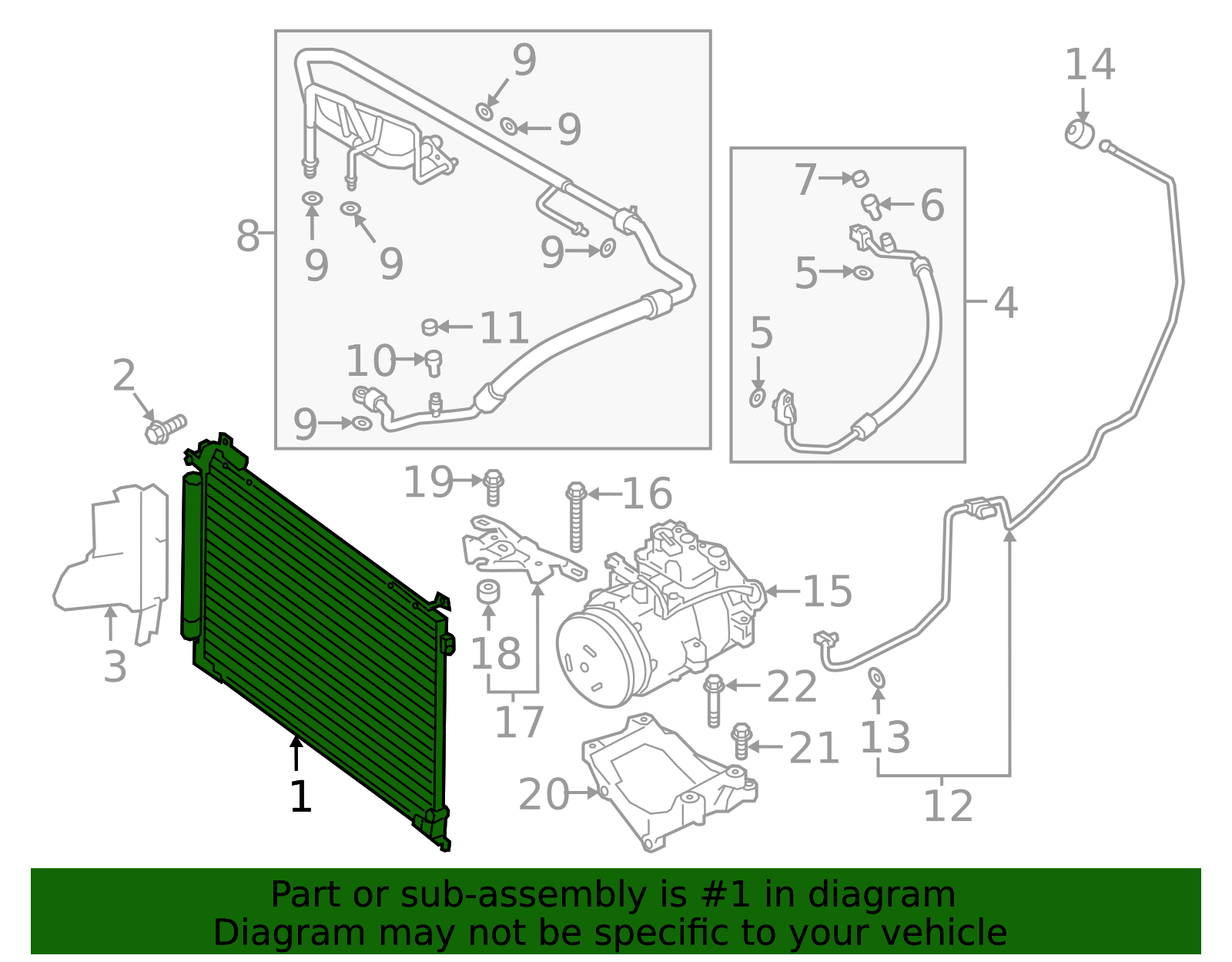 73210XC00A - 2019-2024 Subaru Ascent - Condenser | Subaru Parts HQ