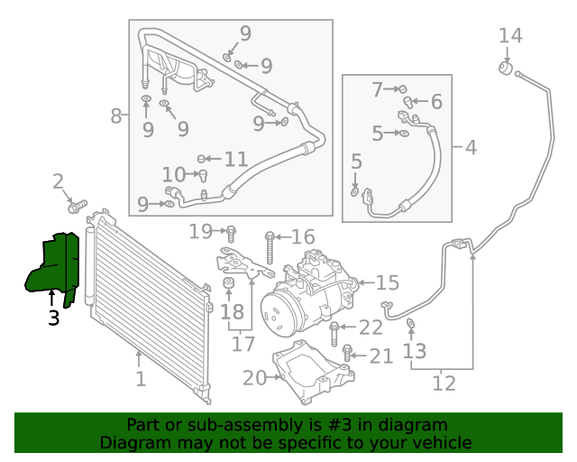 2019-2022 Subaru Ascent Air Guide 73233XC00A | Subaru Parts Plus
