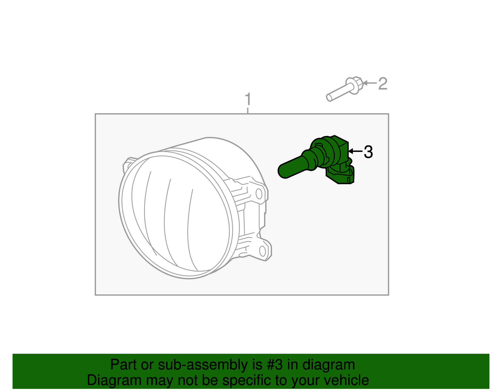 2007-2020 Toyota Bulb, Fog Lamp 90981-AD006 | Toyota Parts Center