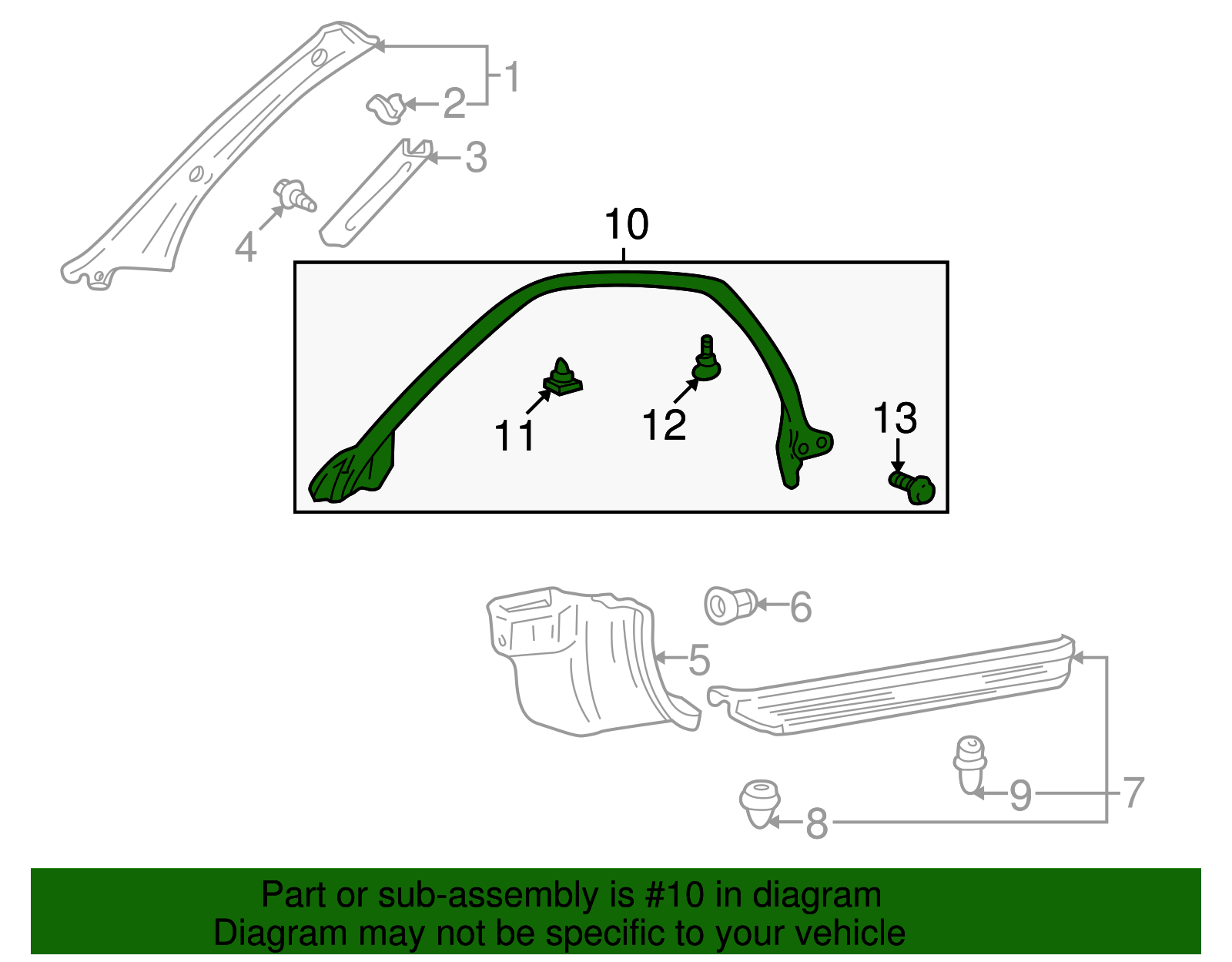 2000-2005 Toyota Celica Weatherstrip 62382-20120 | TRDToyotaparts