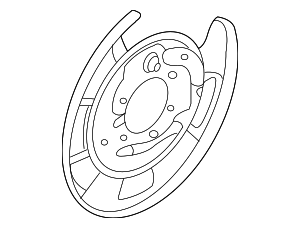 58252-4D500 - Backing Plate 2006-2014 Kia Sedona | Kia.Parts Store