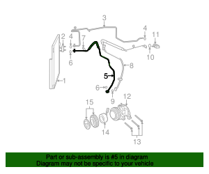 2009-2011 Mopar Discharge Line 55056914AE | TascaParts.com