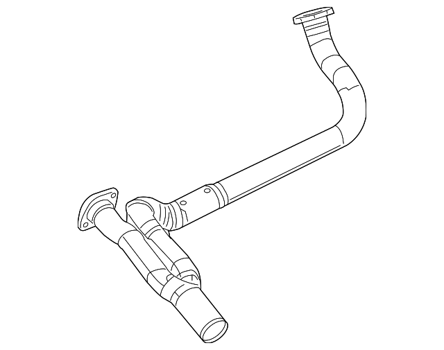 2018-2019 Jeep Wrangler Crossover Pipe 68252391AL | TascaParts.com