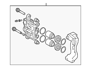 2005-2022 Mitsubishi Caliper Assembly MR370776 | Mitsubishi Parts Warehouse