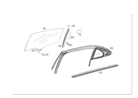 Rear Door Windows for 2020 Mercedes-Benz S 450 | Mercedes-Benz USA Parts