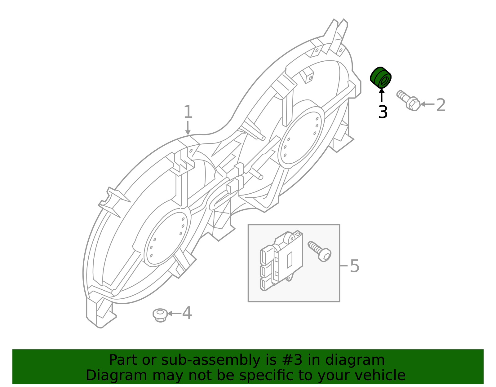 2013-2024 Nissan Pathfinder Fan Assembly Upper Insulator 64835-3JA0A ...