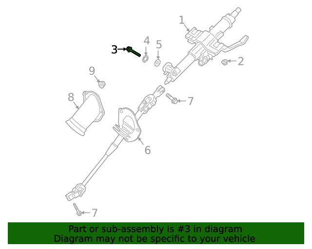 56315-F2000 - Steering Column Bolt 2017-2024 Hyundai | AutoNationParts.com