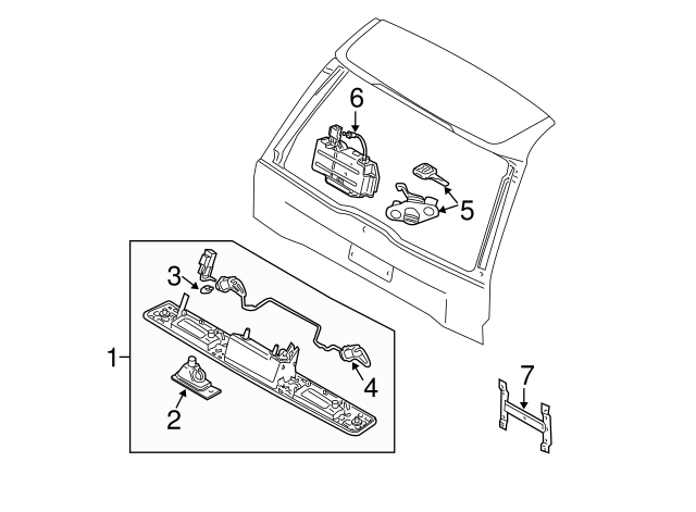 31253018 - Liftgate Latch Handle 2003-2013 Volvo XC90 | AutoNationParts.com