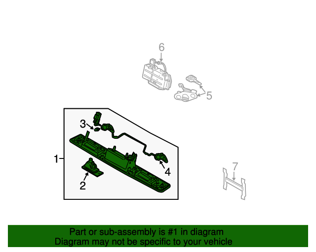 31253018 - Liftgate Latch Handle 2003-2013 Volvo XC90 | AutoNationParts.com