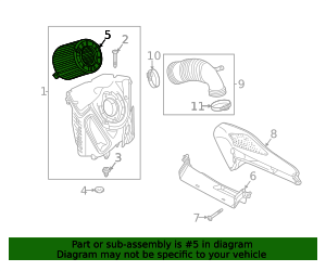 2018-2022 Audi Air Filter 8W0-133-843 | Audi OEM Parts