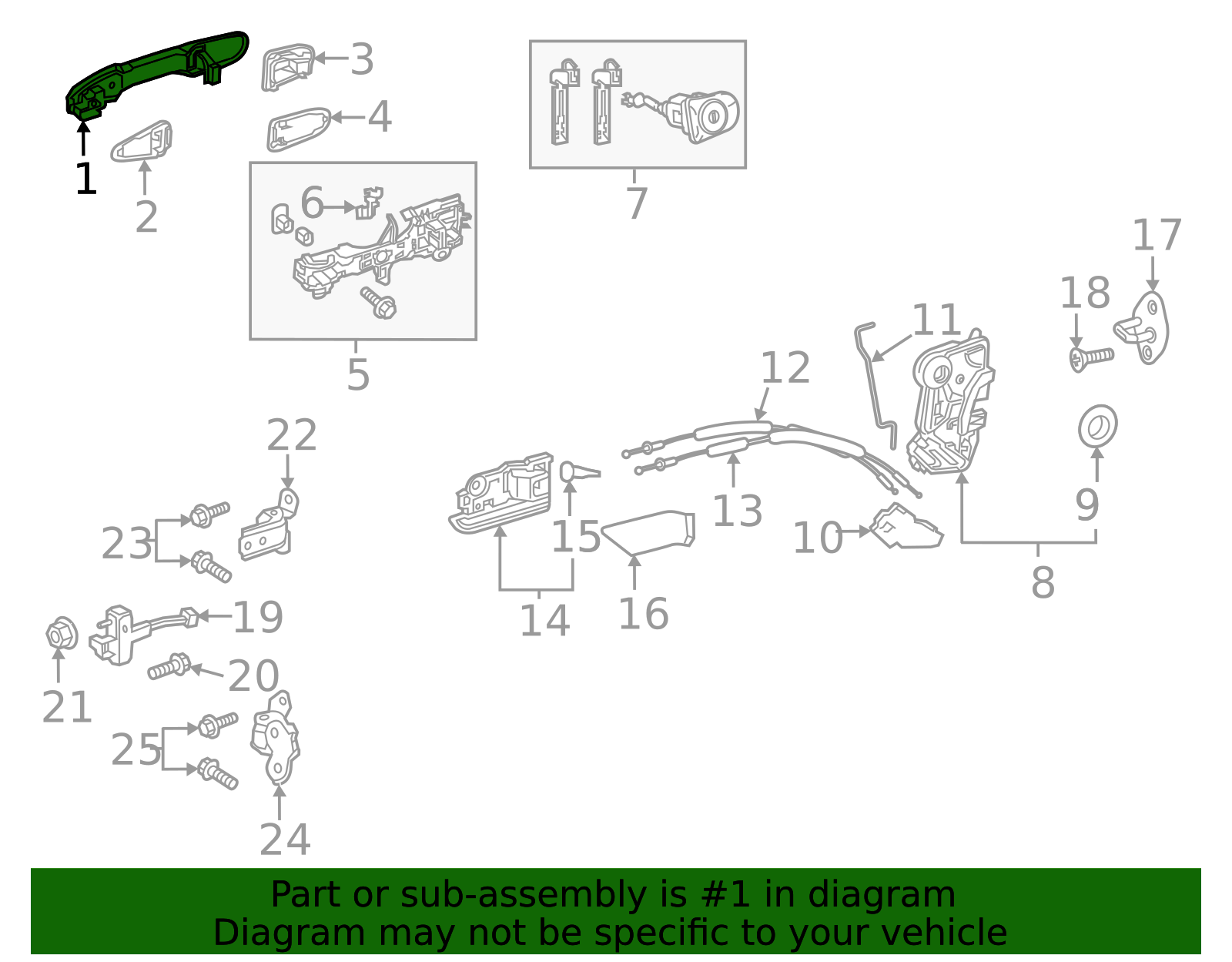 69211-08050-B1 - 2021-2024 Toyota Sienna - Handle, Outside | Nucar ...