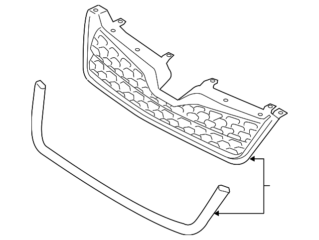 2014-2016 Subaru Forester Grille 91121SG040 | Subaru Parts For You