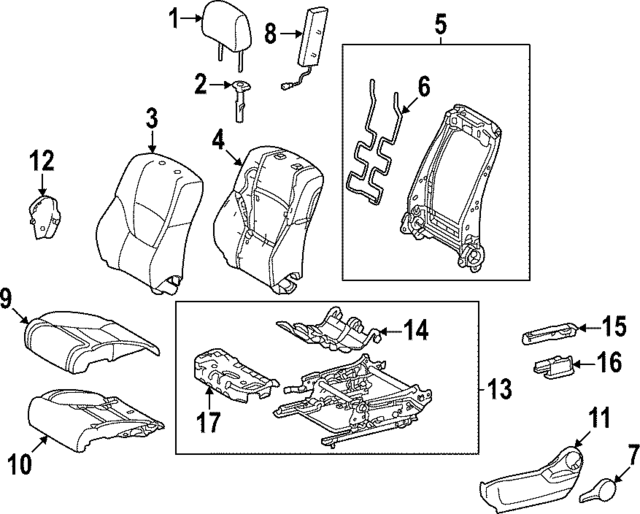 2022-2024 Toyota Tundra Recline Cover 71862-0C100-C0 | Toyota Parts Center