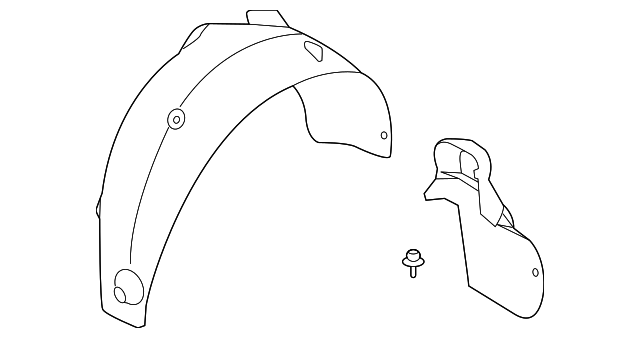 2020-2023 Hyundai Venue Quarter Panel Splash Shield 86822-K2000 ...