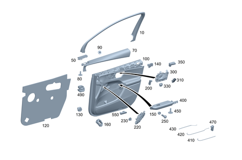Front Door Trim for 2021 Mercedes-Benz GLC300 | Mercedes-Benz USA Parts