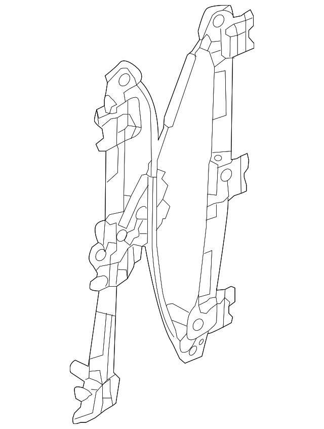 Genuine OEM Window Regulator Part# LR153958 Fits 2014-2022 Land Rover ...