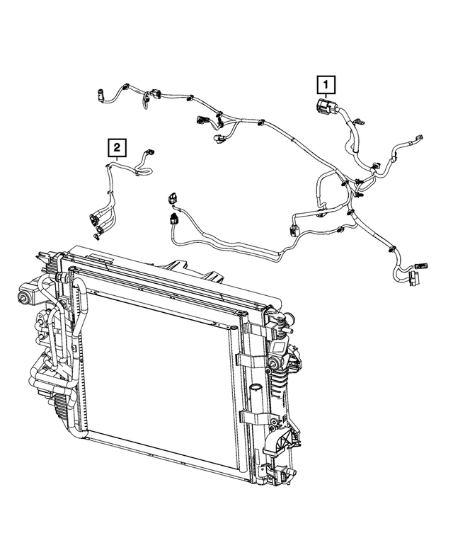 2021-2023 Ram 1500 Front End Module Wiring 68488630AA | My Mopar Parts