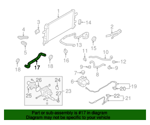 2008 Saturn Astra Inlet Hose 13118271 | TascaParts.com