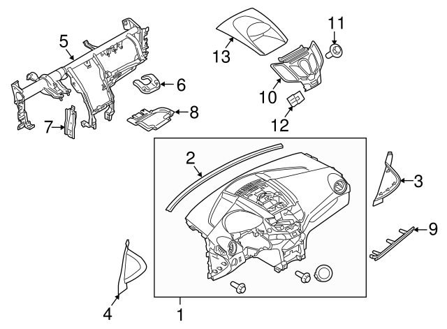 2011-2013 Ford Fiesta Instrument Panel BE8Z-5404320-BA | Blue Springs ...