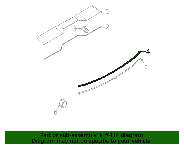 Genuine BMW 51-62-8-084-544 | Rear Spoiler | FREE Shipping on Most ...