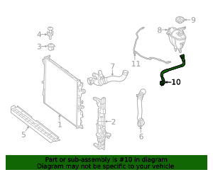 222-501-55-91 - Reservoir Hose 2014-2021 Mercedes-Benz | Mercedes-Benz ...