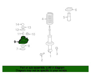 2002-2024 Mitsubishi Suspension Shock Absorber Mount 4140A505 ...