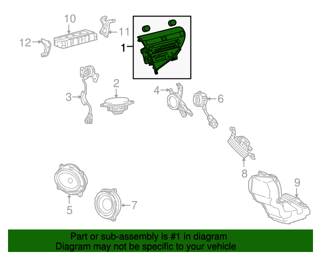 2010-2011 Lexus Receiver 86120-0E270 | OEM Parts Online