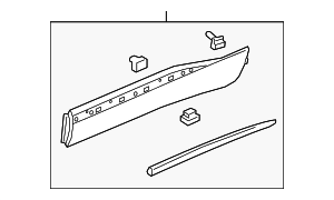 2018-2021 Chevrolet Traverse Lower Molding 84913608 | GMPartsDirect.com